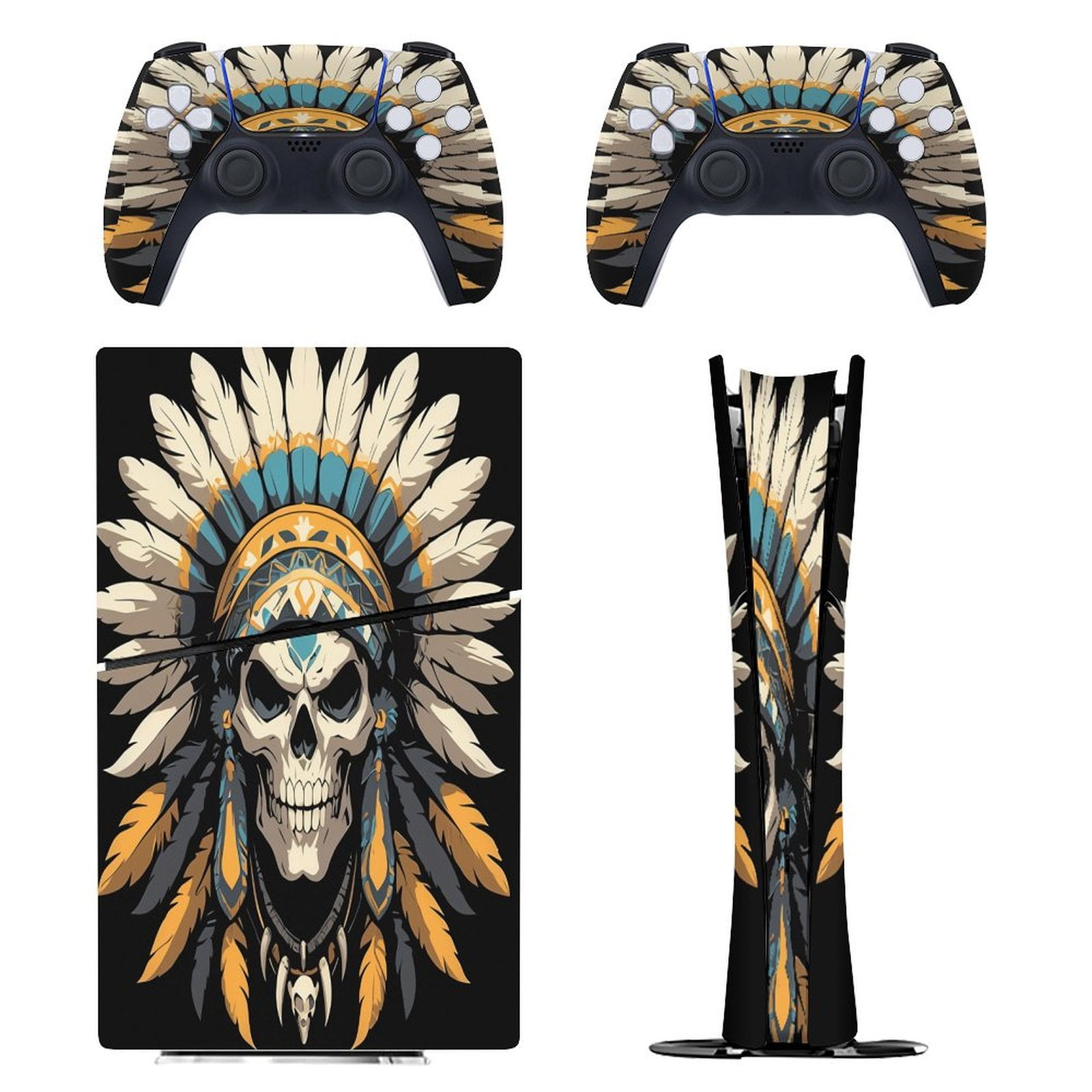 Indian Devil Skull PS5/PS5 Pro/PS5 Slim Digital Disc Skin Sticker For ...