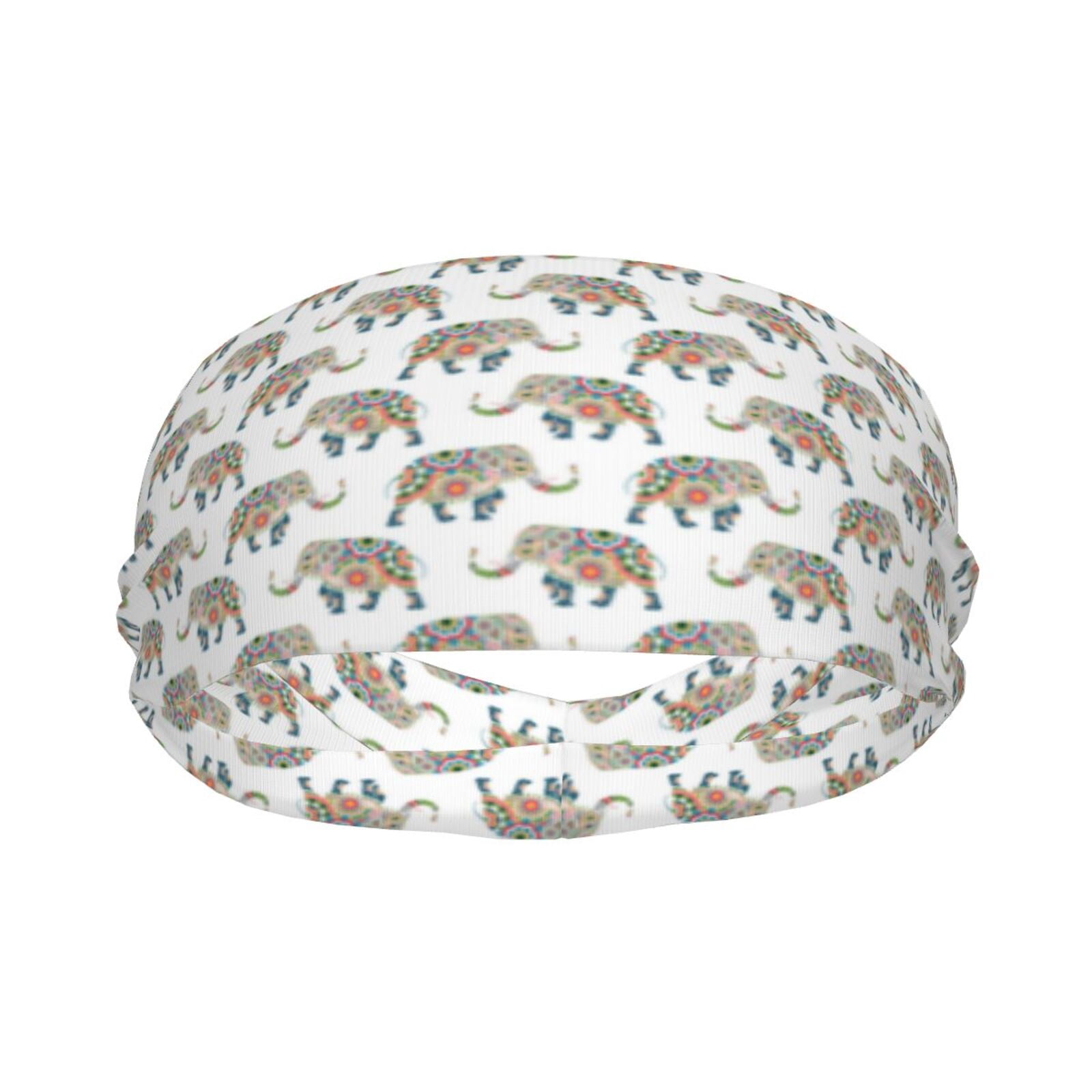Indian Elephant Sweat Bands Headbands for Women Men - Moisture Wicking ...