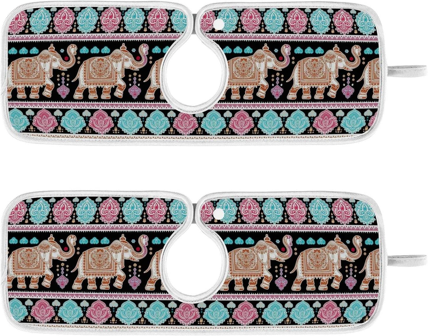 Indian Ethnic Elephant Sink Splash Guard for Faucet 2 Packs Faucet ...