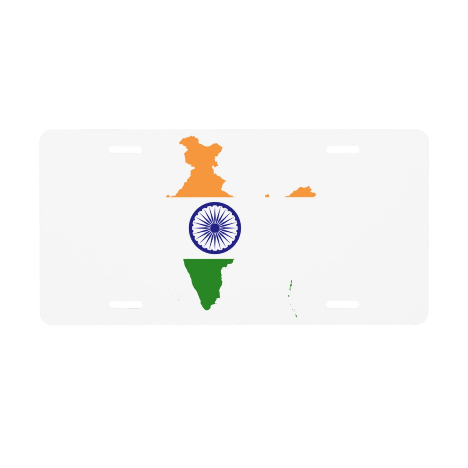 Indian Flag License Plate Front Metal Car Plate 6×12 Inch Aluminum ...