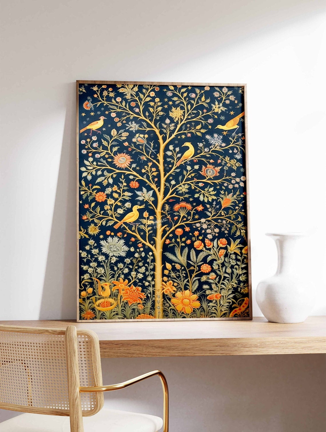 Indian Floral Print, Traditional Indian Poster, Floral Decor, Floral ...