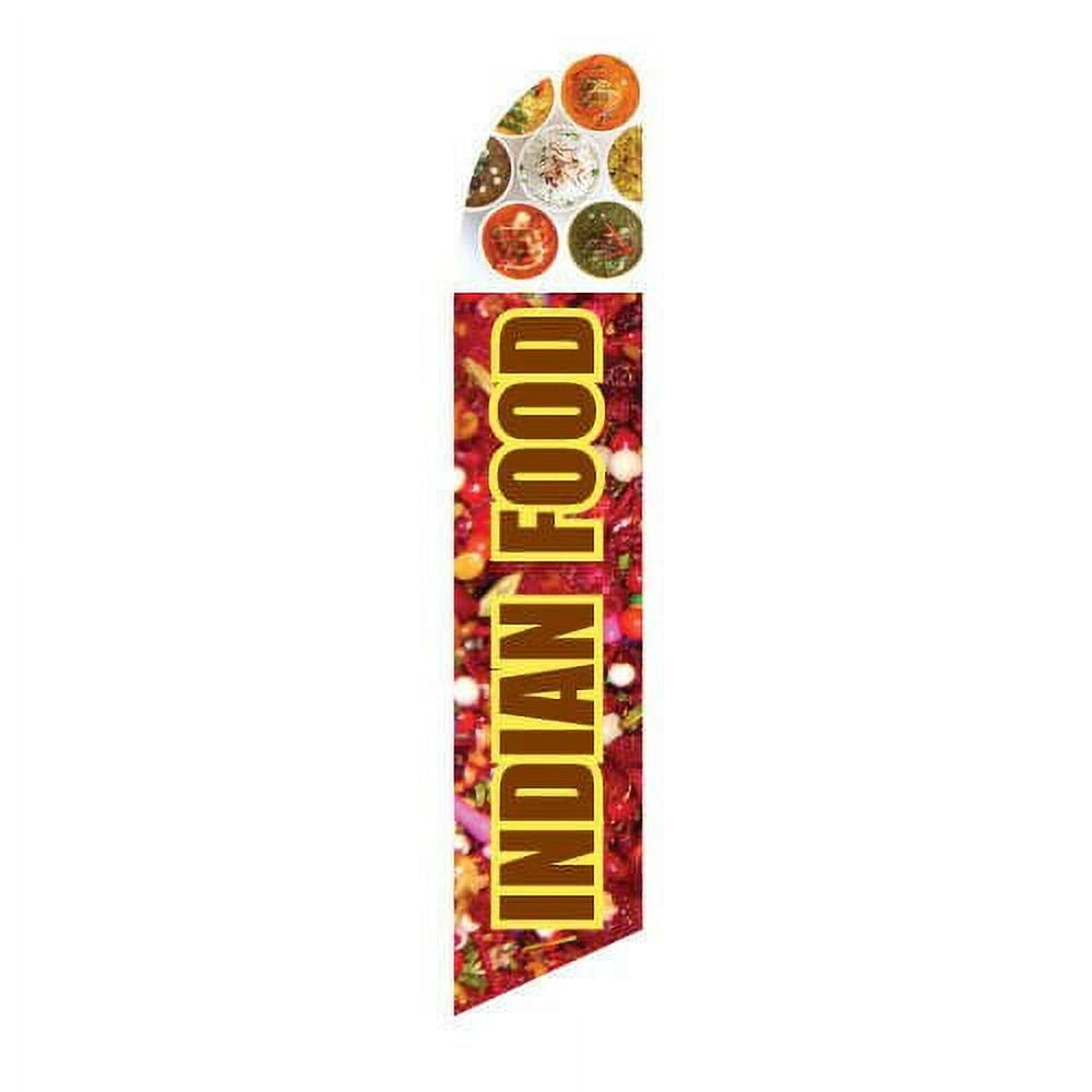 Indian Food Buffet Advertising Feather Banner Swooper Flag - FLAG ONLY ...