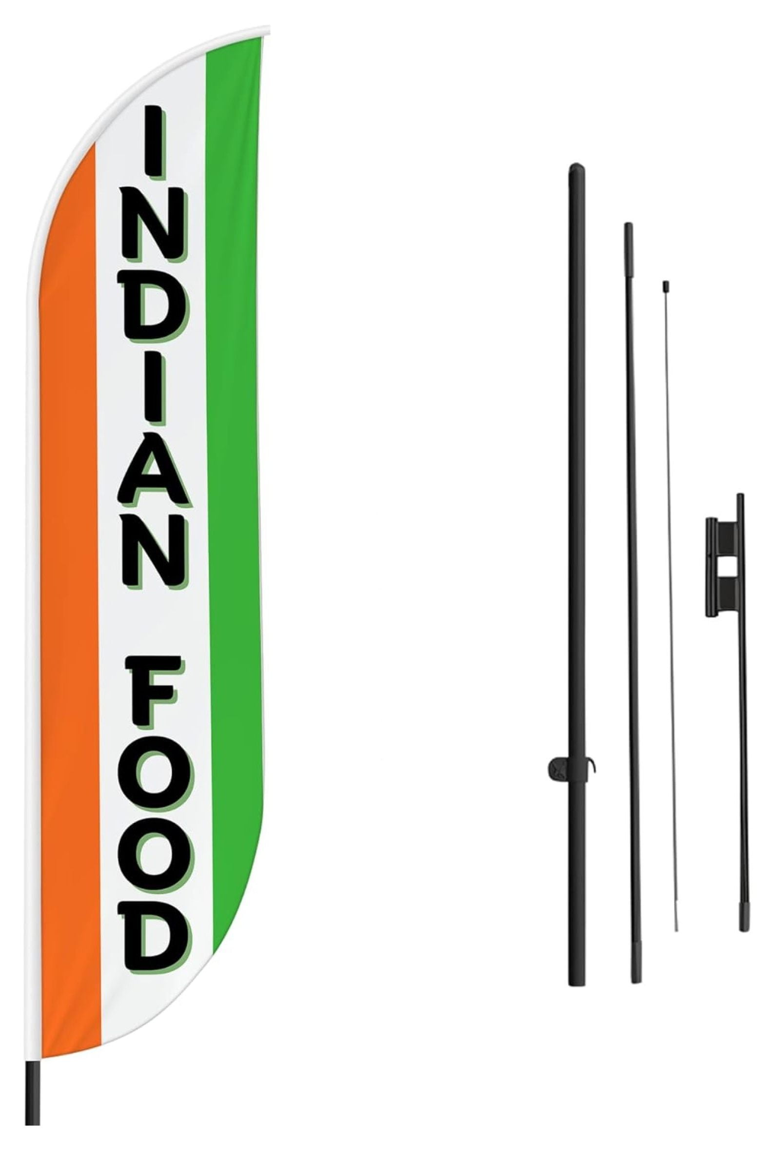 Indian Food Sign flag Pole Mount for Outdoor by Huang zhong wen | 15 ...