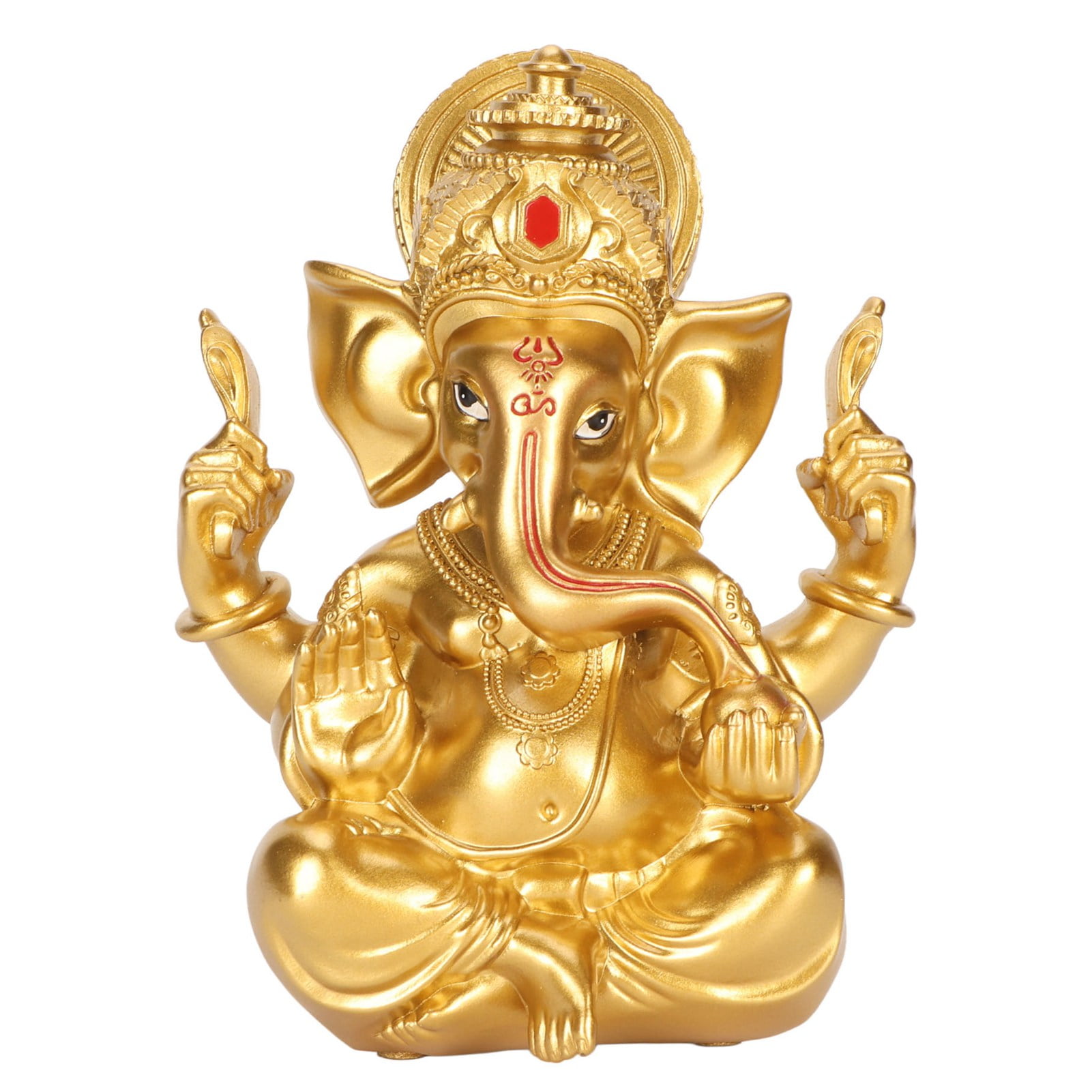 Indian Ganesha Statue Elephant Hindu God Sculpture Resin Decorative ...