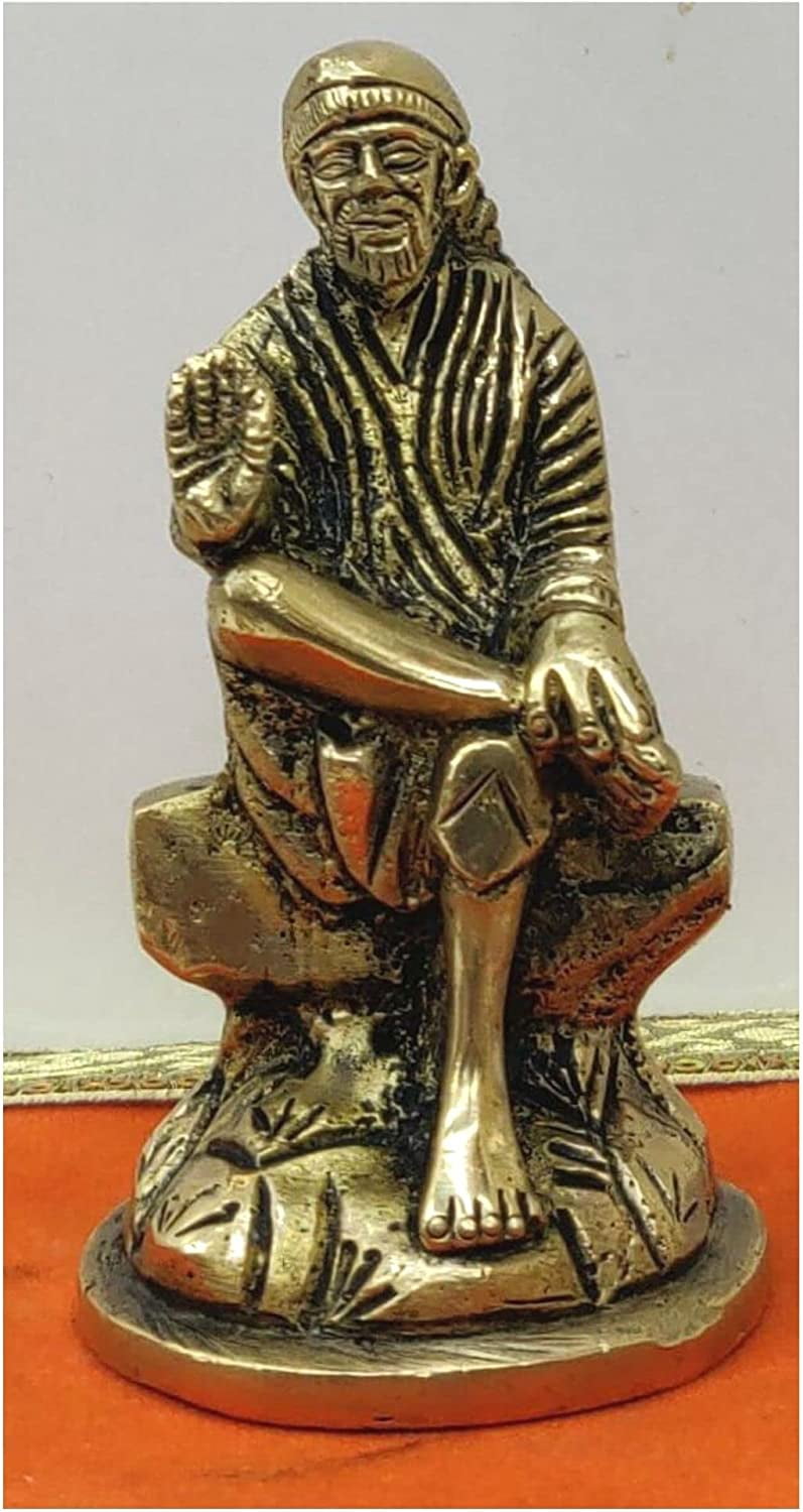 Indian God Statue Handmade Sai Baba Statue Shree Sai Nath Idol Hindu ...
