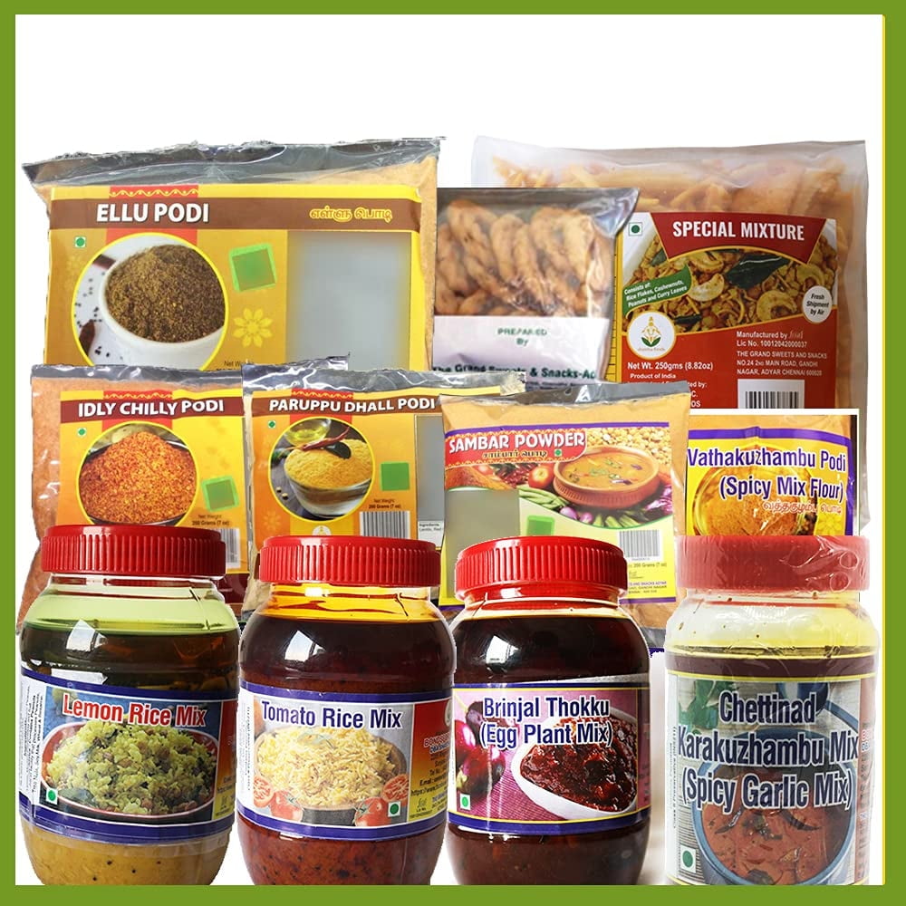 Indian Instant Food Combo Pack of 11 Items from Grand Sweets & Snacks ...