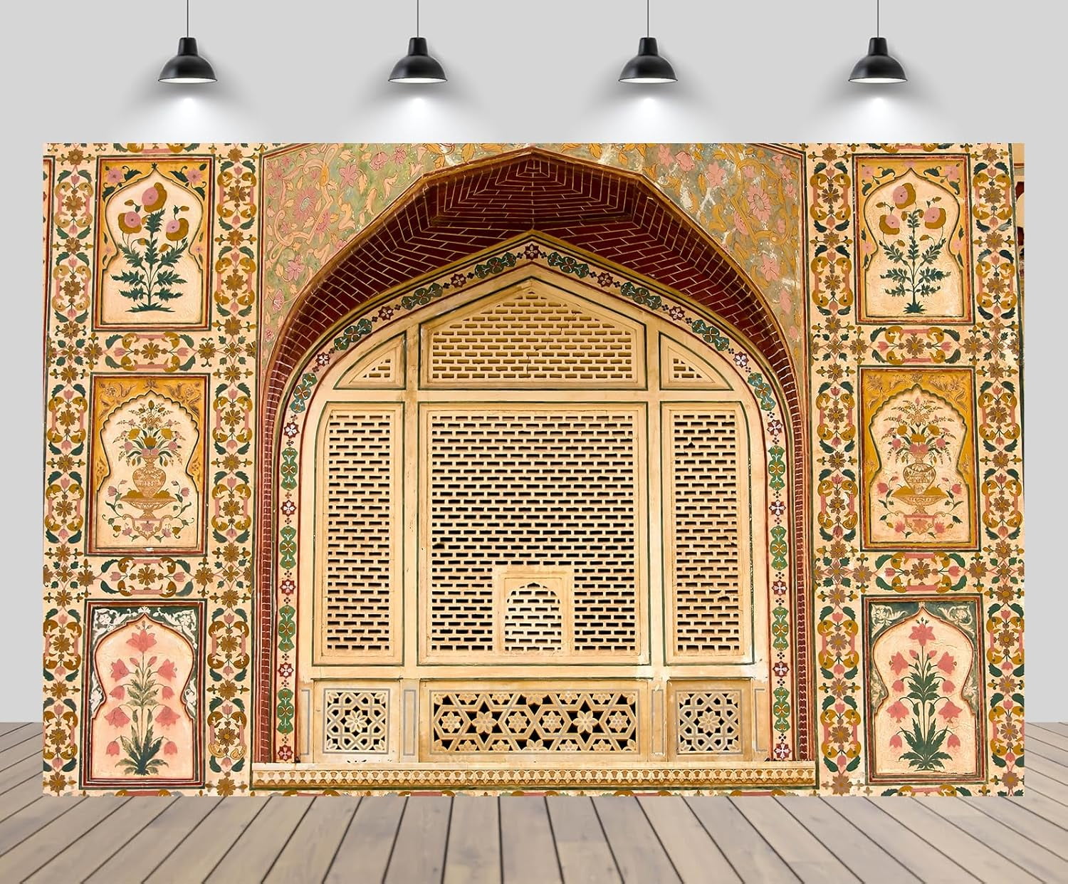 Indian Jaipur Palace Backdrop Beautiful Pattern on The Palace Wall ...