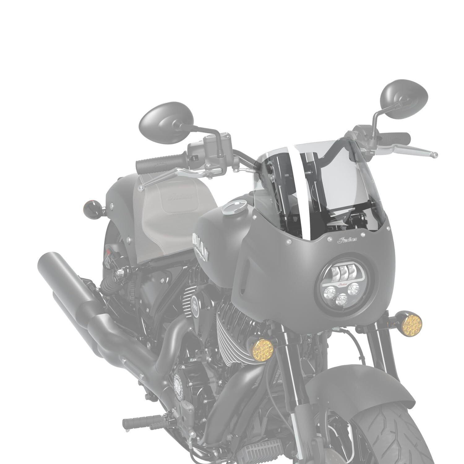 Indian Motorcycle Chief Quarter Fairing Mid Wind Deflector - 2890108-01 ...