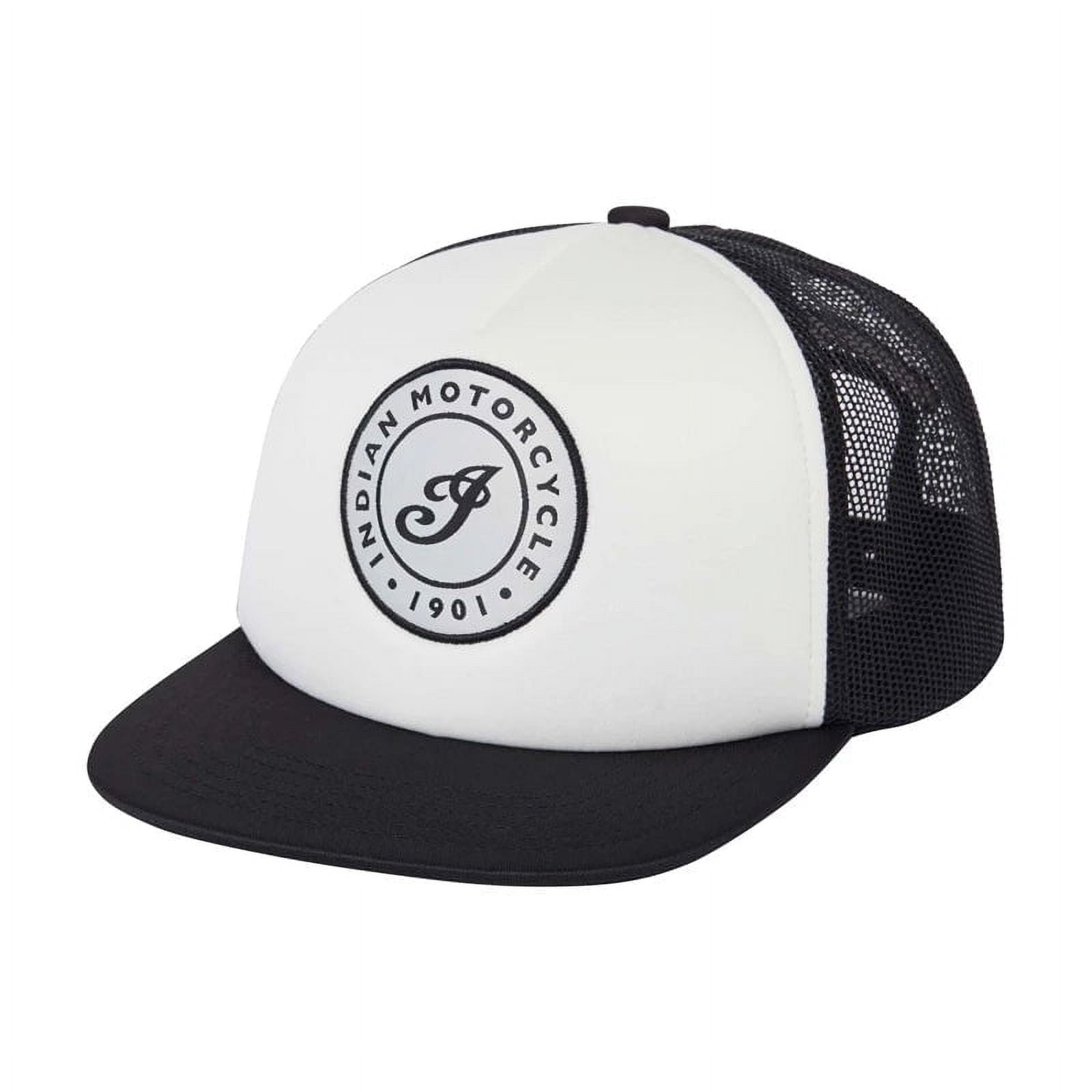 Indian Motorcycle I Script Flat Peak Cap, Black | 2833443 - Walmart.com