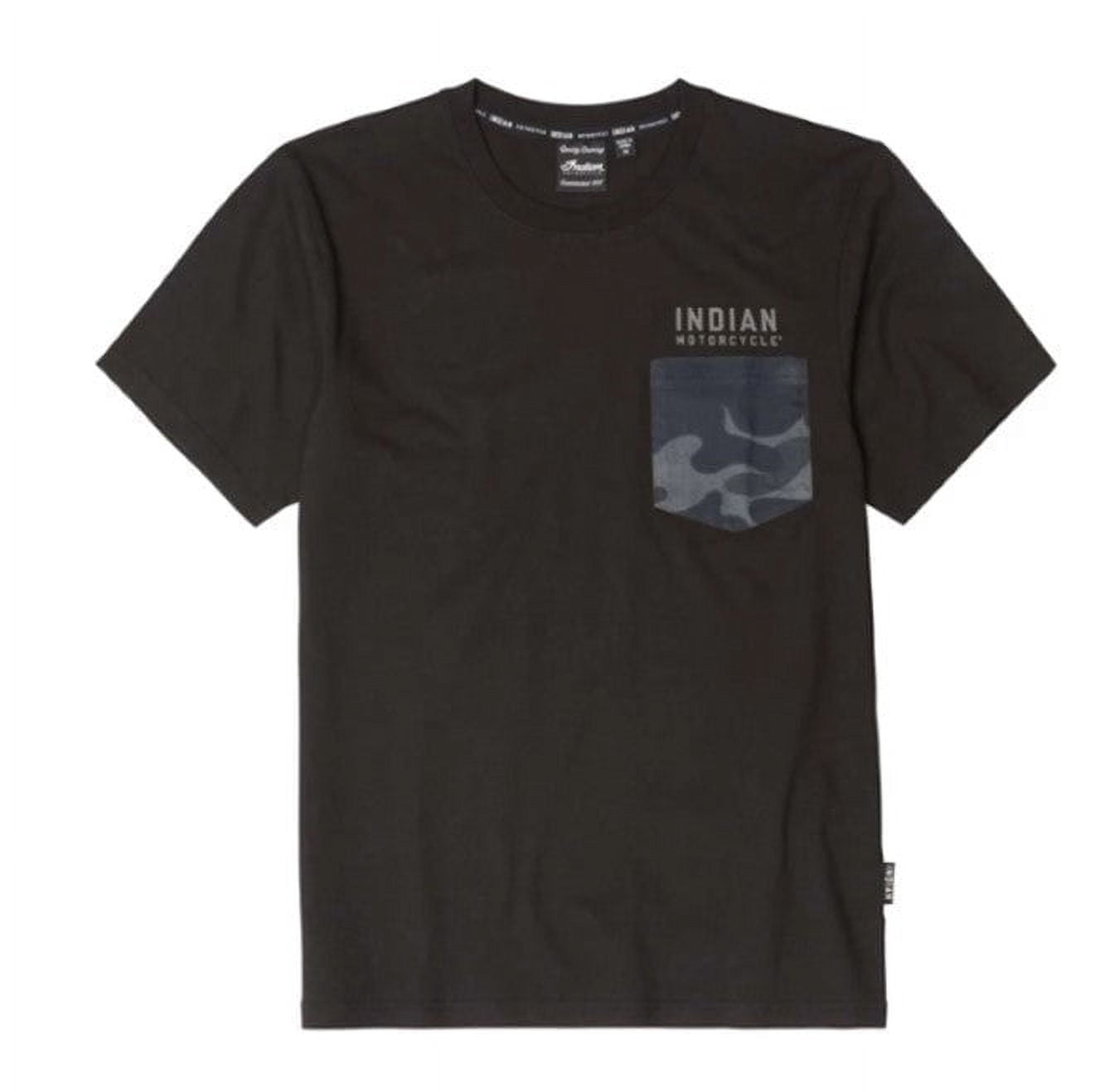 Indian Motorcycle Men's Camo Pocket Tee, Black | 2862888 - Walmart.com