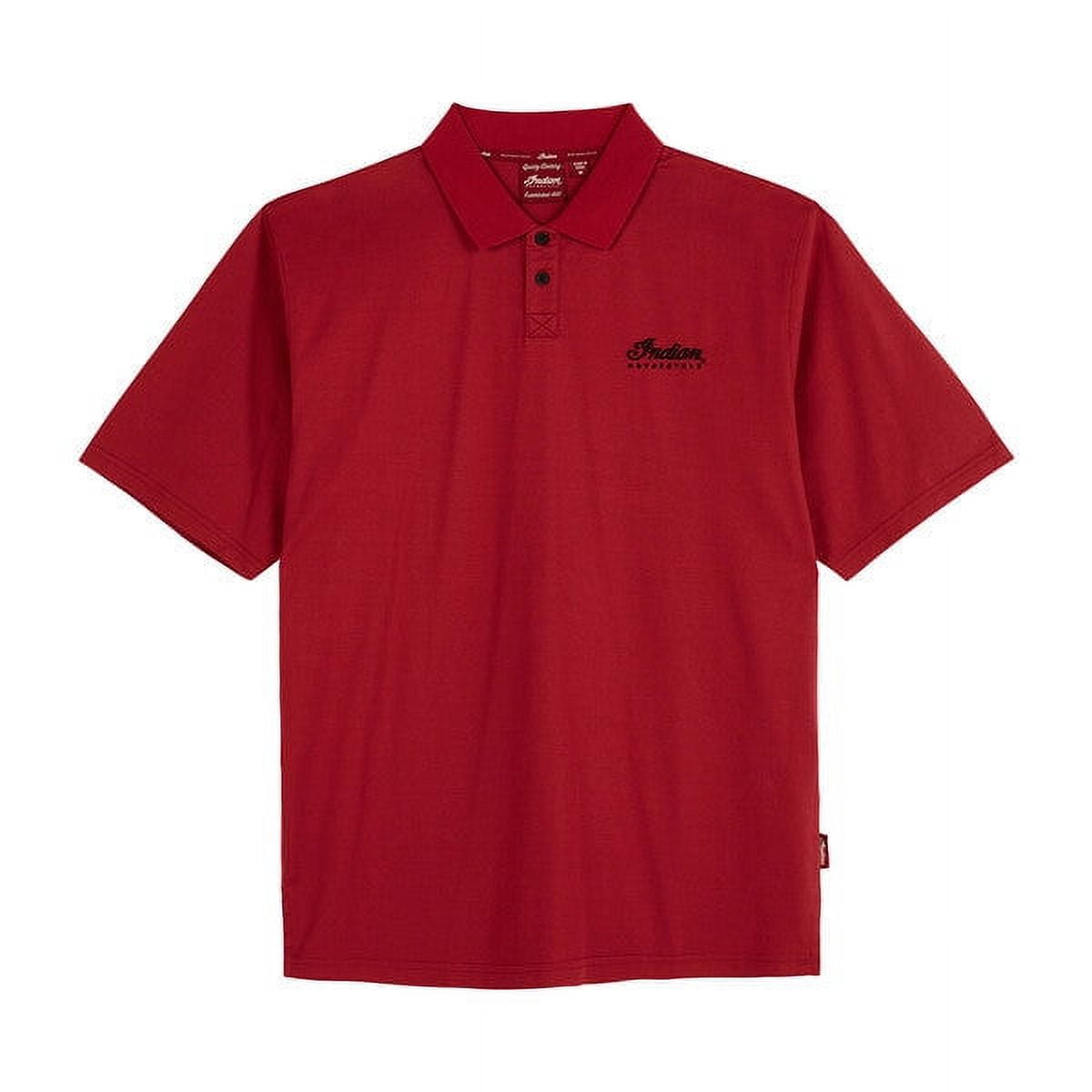 Indian Motorcycle Men's Polo Shirt, Red | 2833267 - Walmart.com