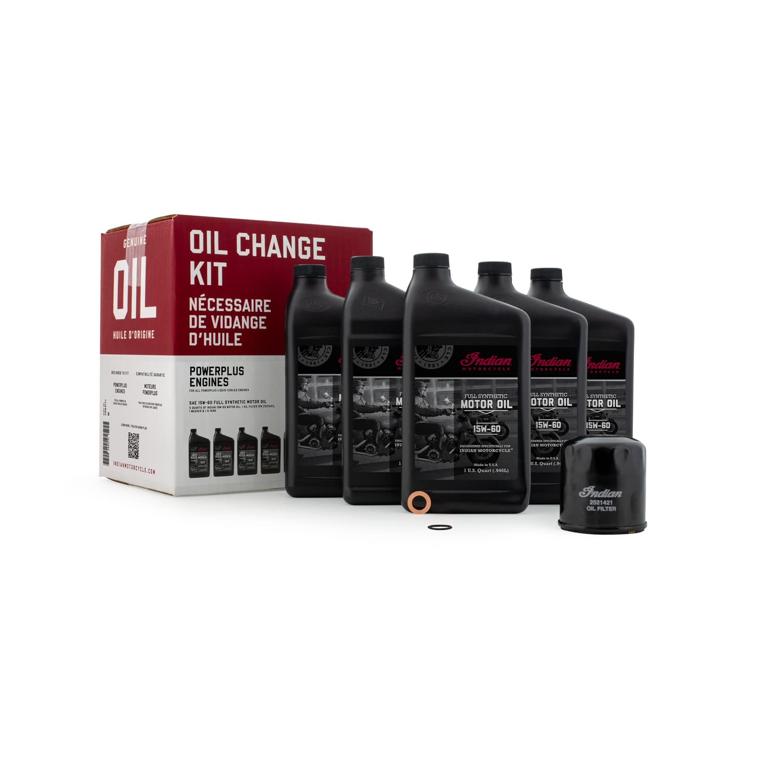 Indian Motorcycle Oil Change Kit for Specific Challenger and Pursuit ...