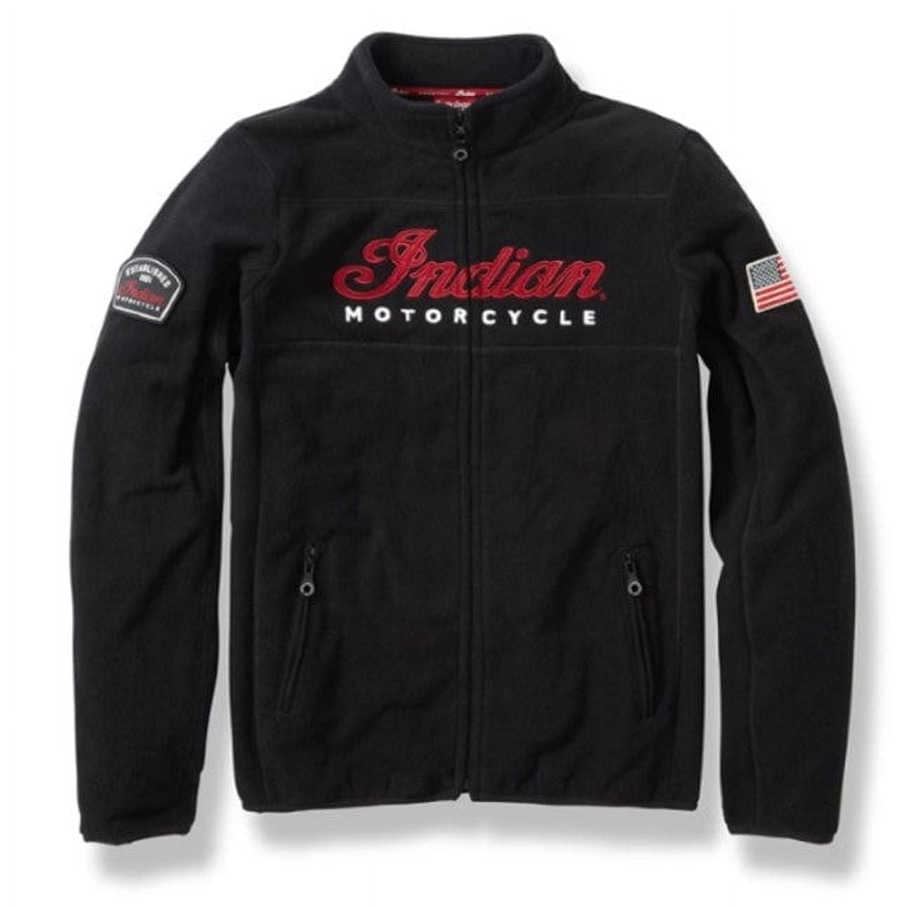 Indian Motorcycle Women's Zip Thru Fleece, Black | 2861666 - Walmart.com