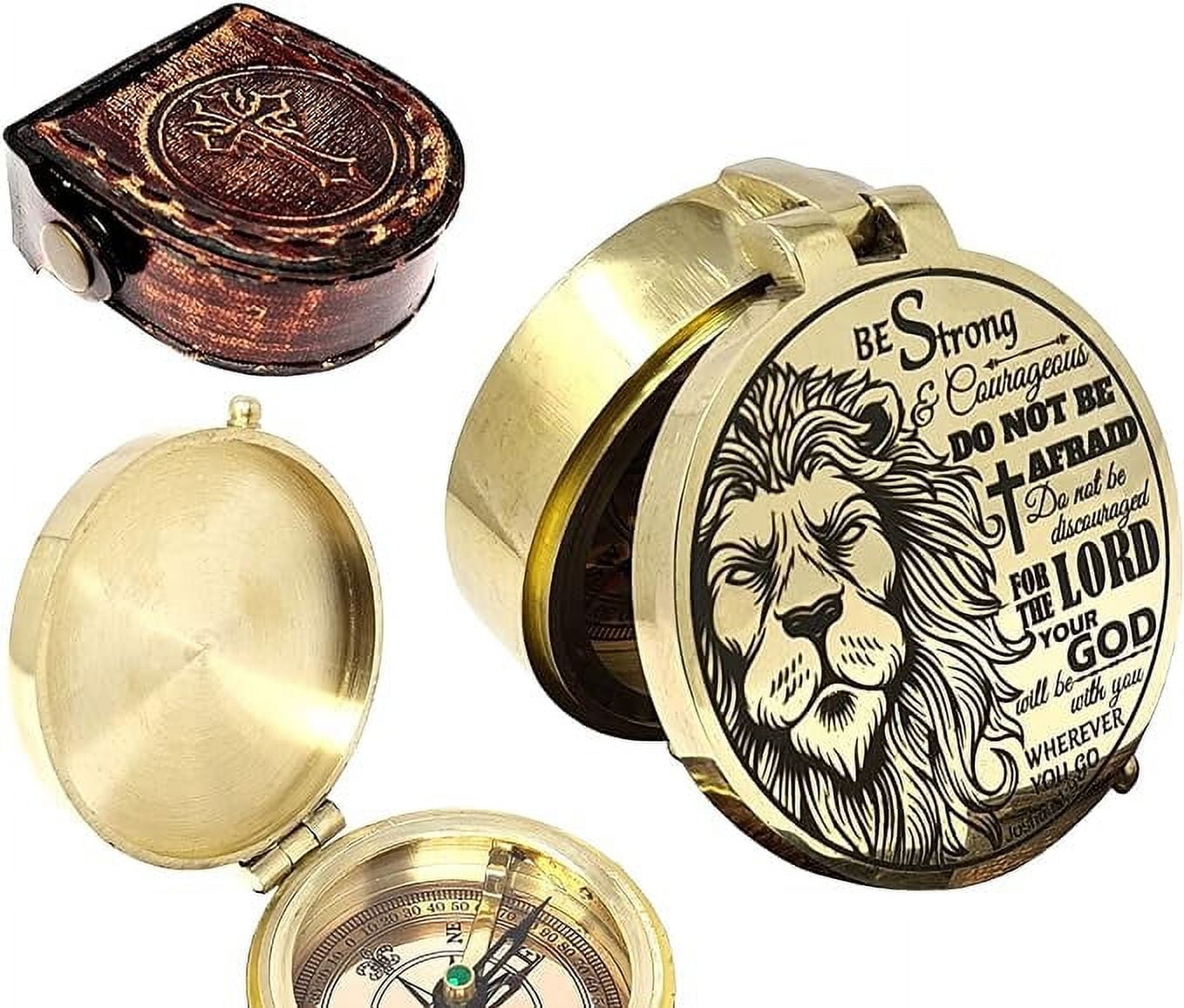 Indian Nautical Instruments Brass Compass Engraved with Religious ...