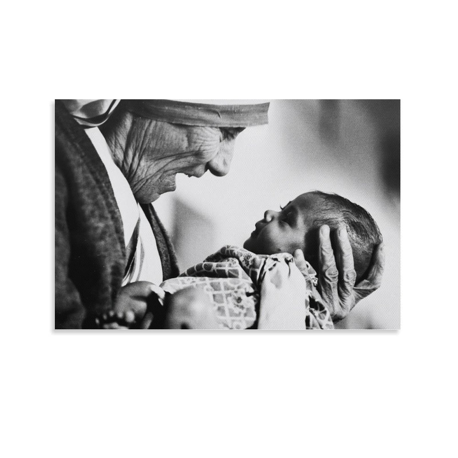 Indian Nobel Laureates Mother Teresa Poster Canvas Wall Art Prints ...