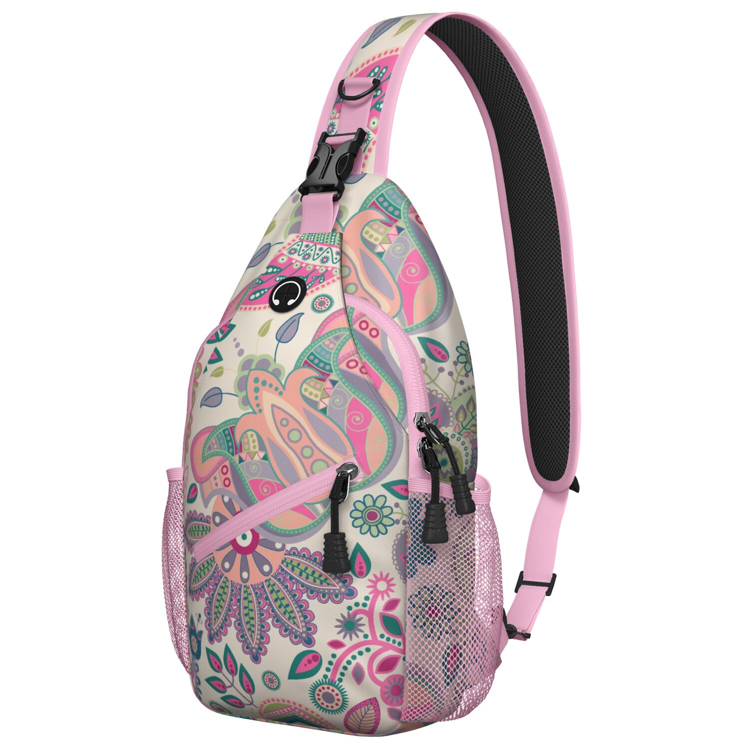 Indian Paisley Boho Design Crossbody Bag - Vintage Ethnic Shoulder ...