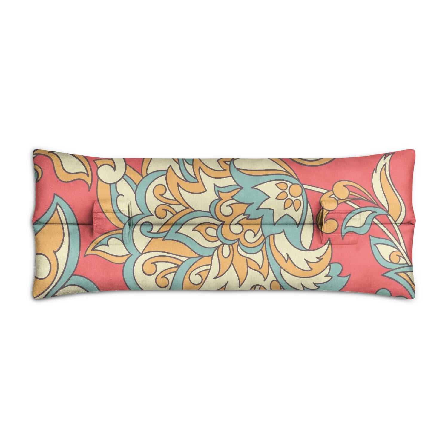 Indian Paisley Tribal Pillow & Seatbelt Cushion - Vibrant Patterns ...
