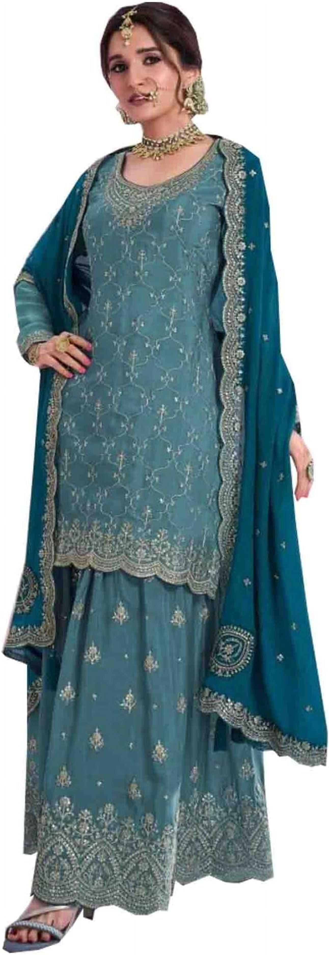 Indian Pakistani Designer Wedding Function Wear Sewn Salwar Kameez ...