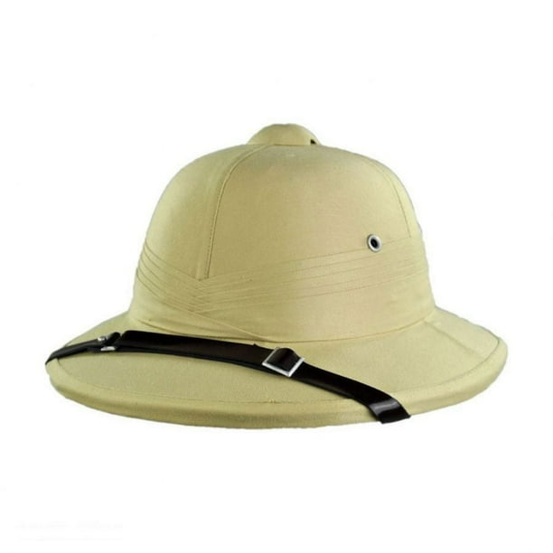 Indian Pith Helmet - ADJUSTABLE - Khaki - Walmart Business Supplies