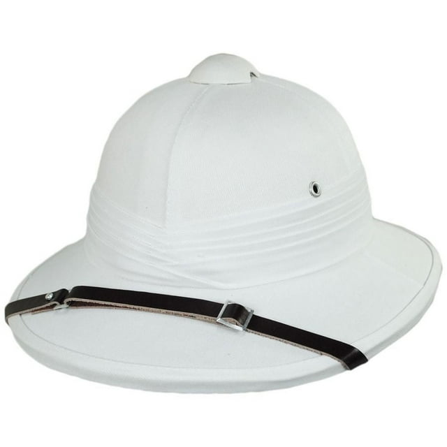 Indian Pith Helmet - ADJUSTABLE - White - Walmart.com