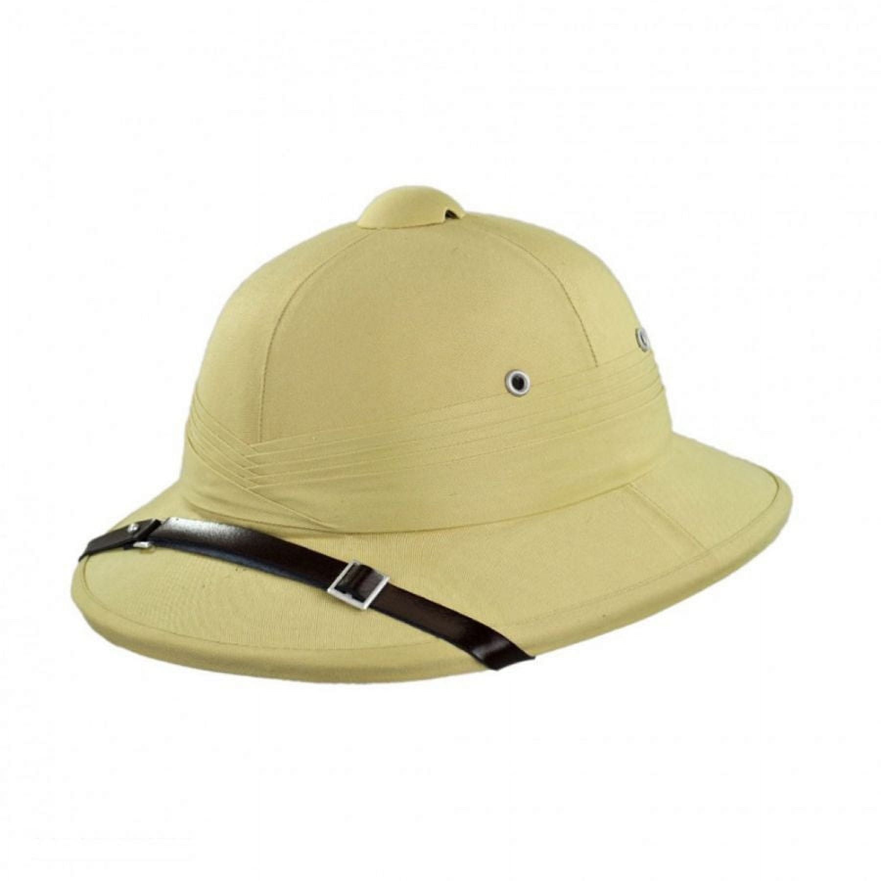 Indian Pith Helmet - Big Head Version - ADJUSTABLE - Khaki - Walmart.com
