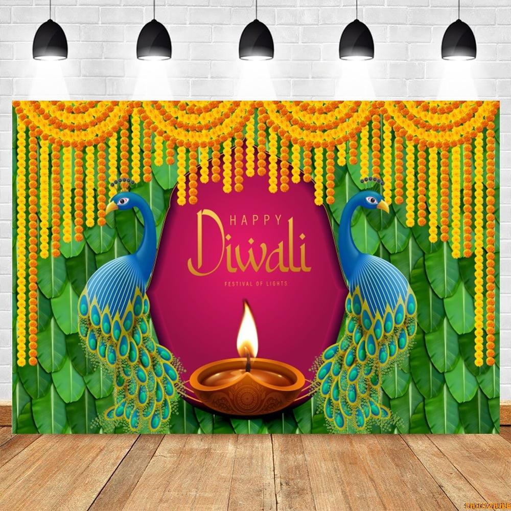 Indian Pooja Diwali Backdrop India Puja Traditional Deepavali Candle ...