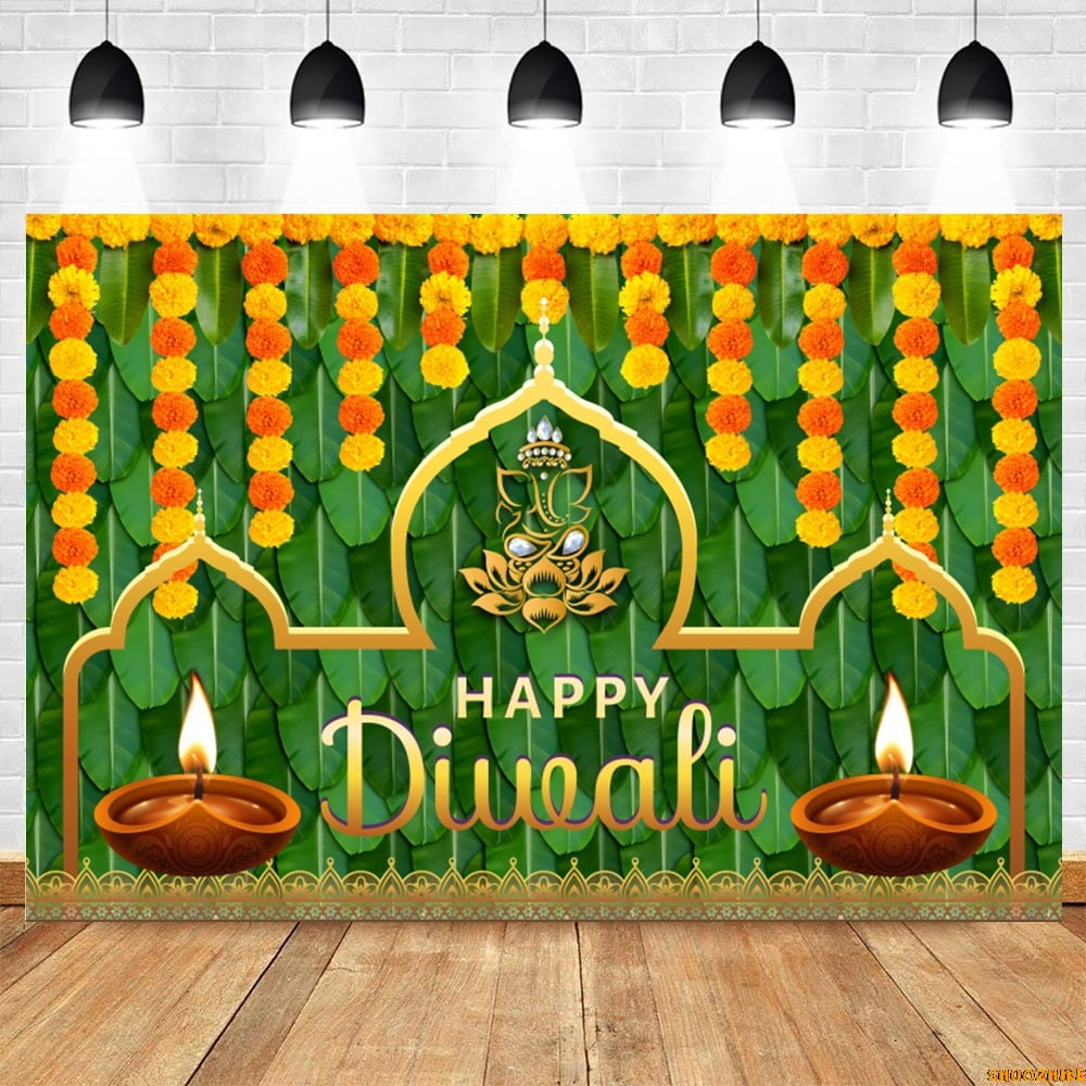 Indian Pooja Diwali Backdrop India Puja Traditional Deepavali Candle ...