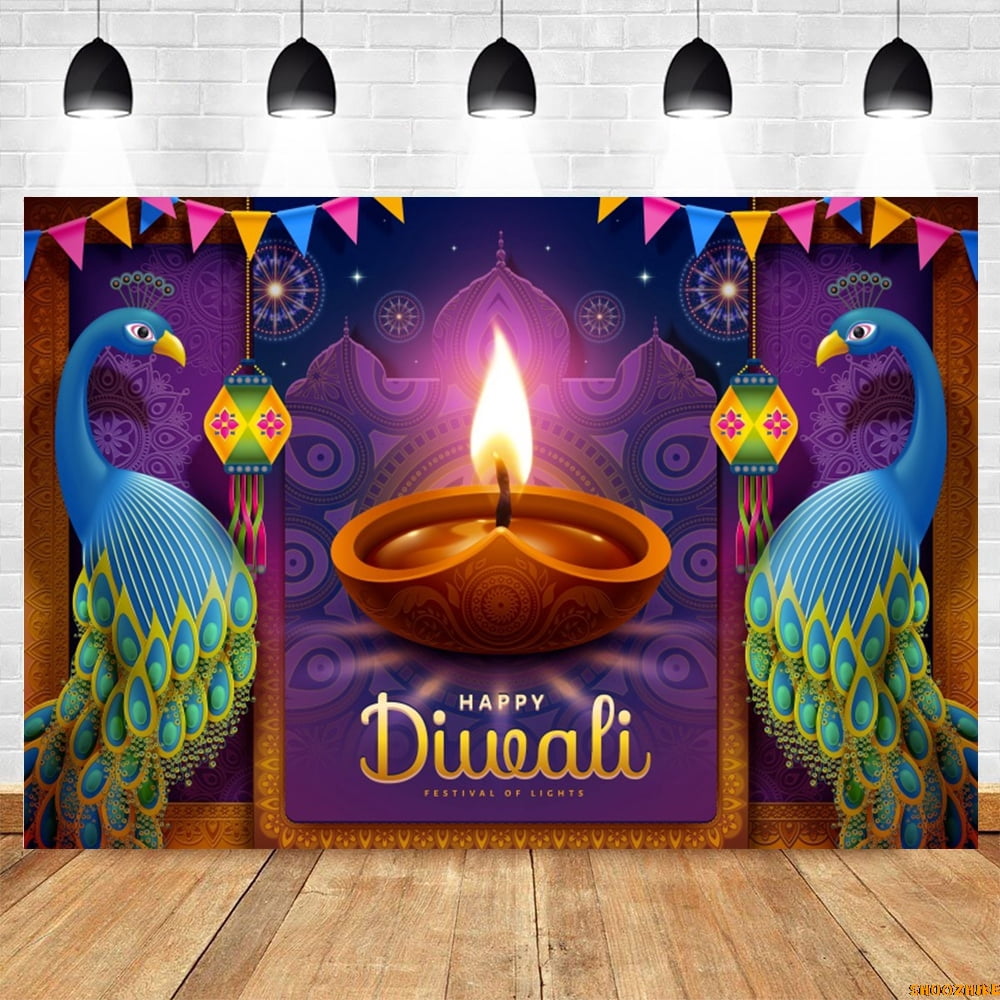 Indian Pooja Diwali Backdrop India Puja Traditional Deepavali Candle ...