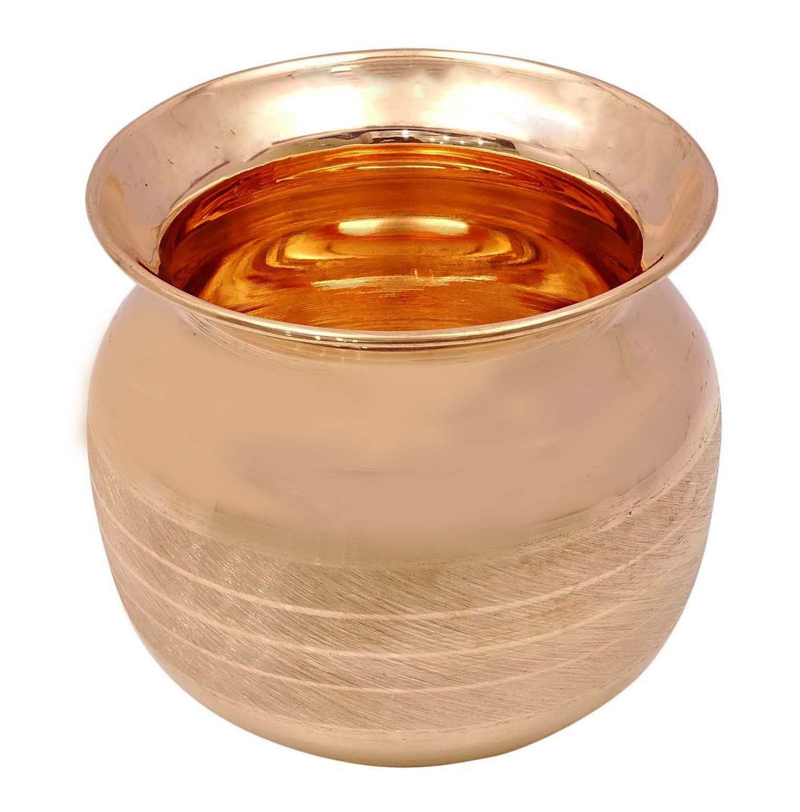 Indian Pure Copper Lota Prayer Temple Pooja Kalash Item Hindu Water ...