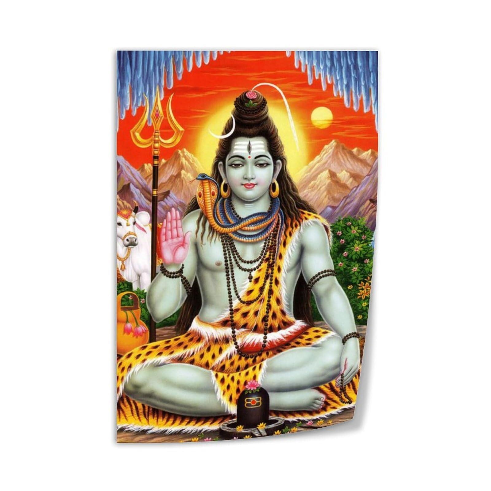 Indian Religious Beliefs Poster Indian Gods Portrait Poster (2) Wall ...