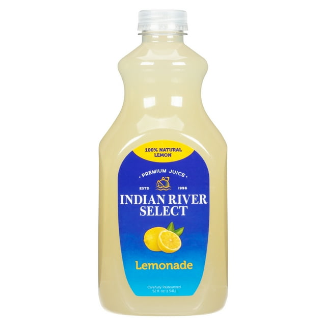 Indian River Select Premium Juice, Lemonade, 52 oz - Walmart.com