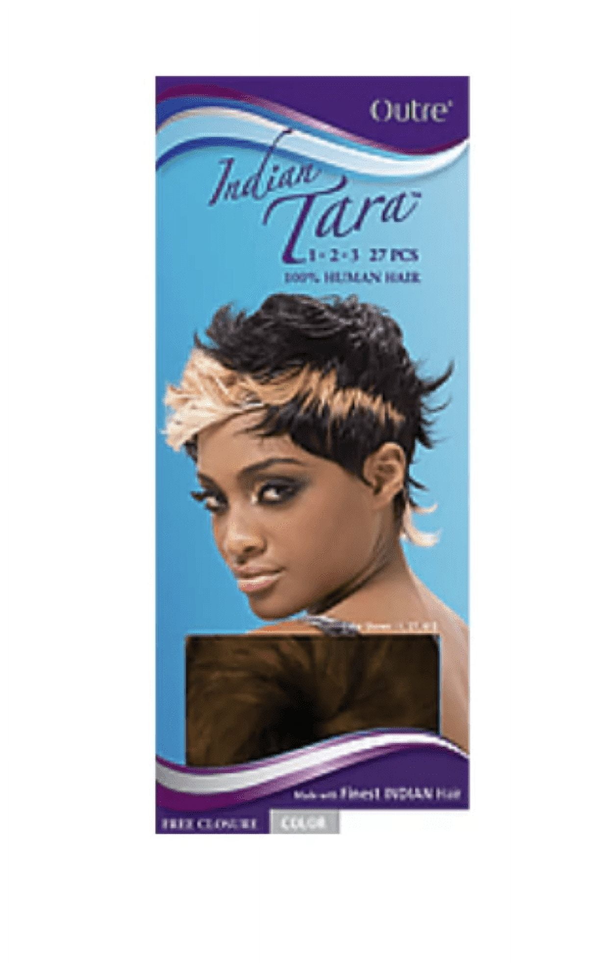 Indian Tara 1-2-3 Human Hair Weave By Outre (Color #4) - Walmart.com