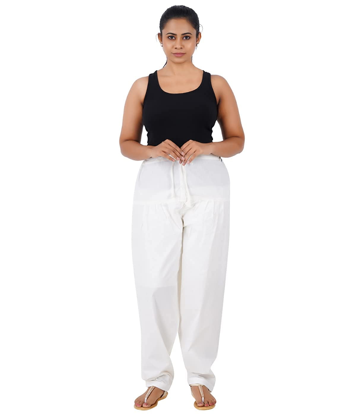 Indian Traditional Wear Women's Cotton Green Salwar Pant Patiala Salwar ...