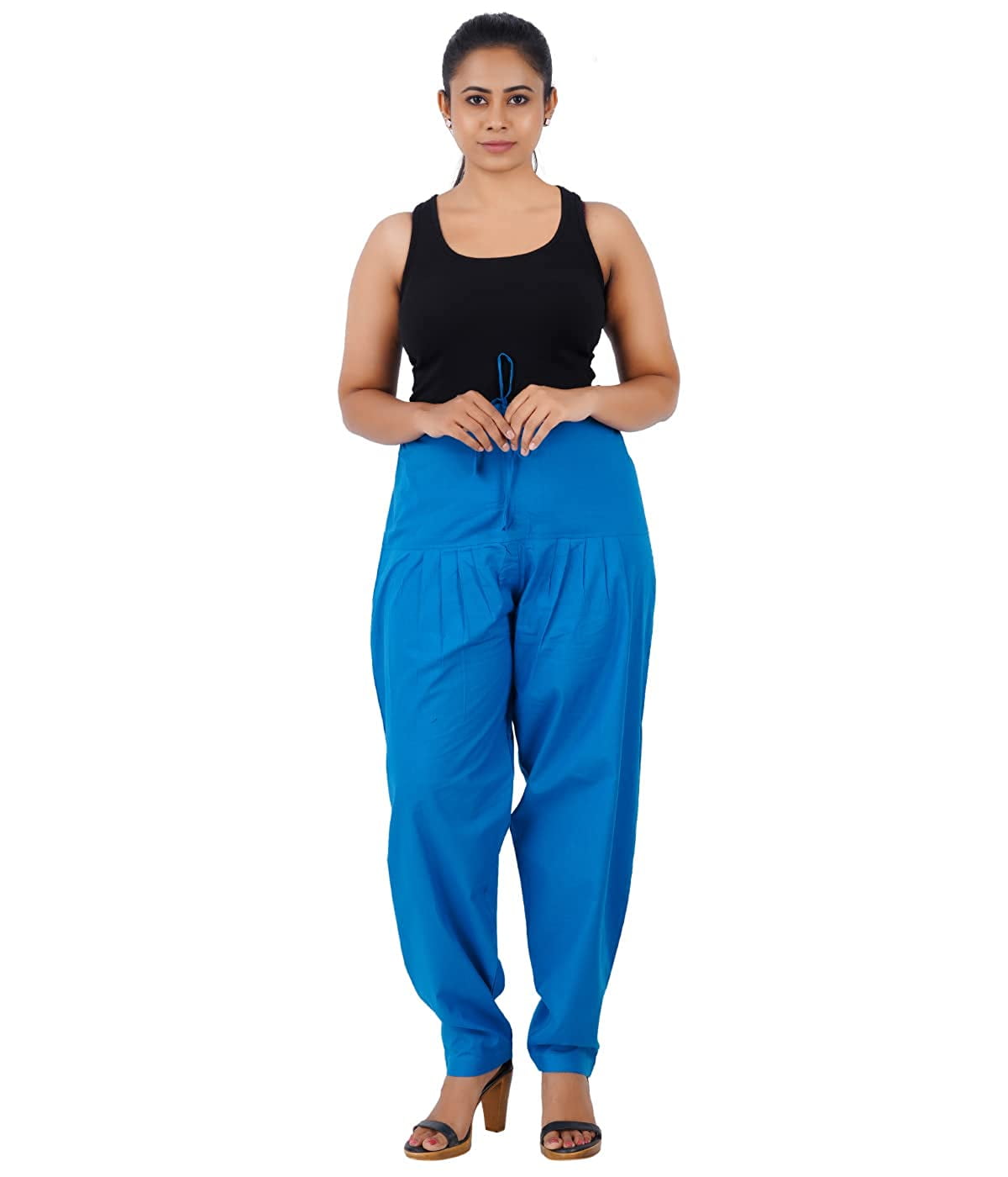 Indian Traditional Wear Women's Cotton Green Salwar Pant Patiala Salwar ...