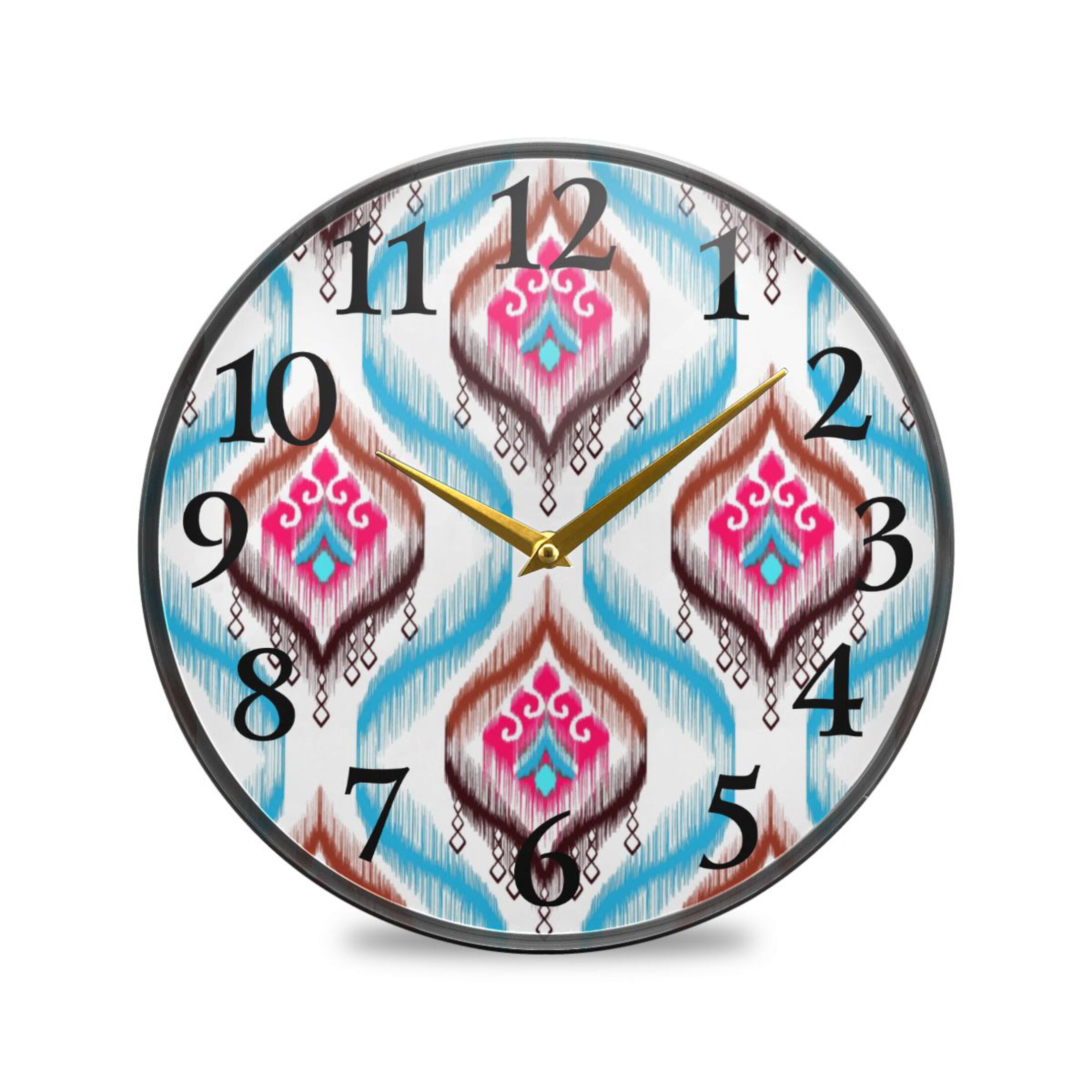 Indian Tribal Ethnic Mandala Wall Clocks Battery Operated 9.5 Inch ...