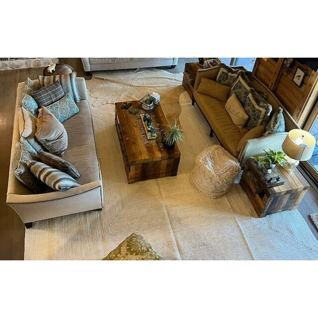 Indian White-Beige Scandinavian rug. Pattern Hemp Jute Rug. Ivory&Beige ...