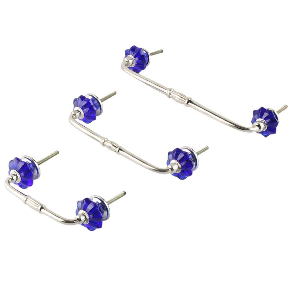 IndianShelf 1 Pack Blue Kitchen Cabinet Handles for Drawer Pulls Door ...