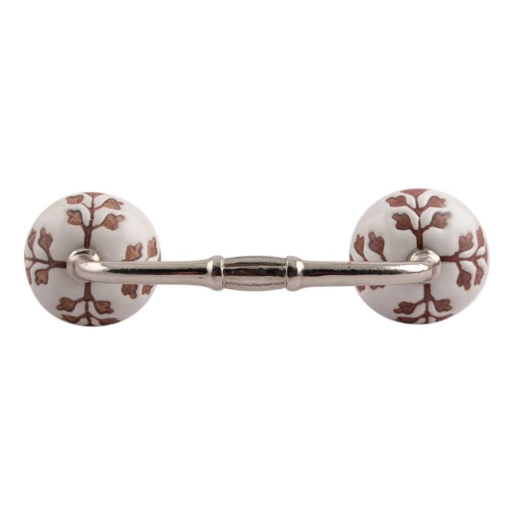 IndianShelf 1 Pack White Kitchen Cabinet Handles for Drawer Pulls Door Dresser Silver Hardware 6 ...