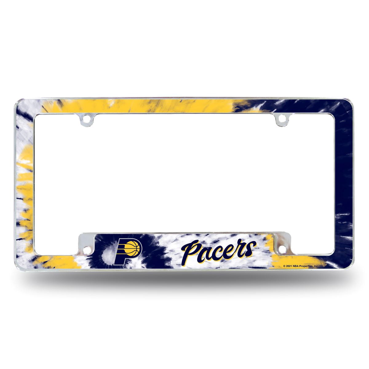 Indiana-Basketball-Pacer's Chrome Metal License Plate Frame - Tie Dye ...