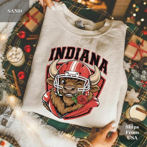 Indiana Bison Football Shirt, College Football Shirt, Bison Mascot ...