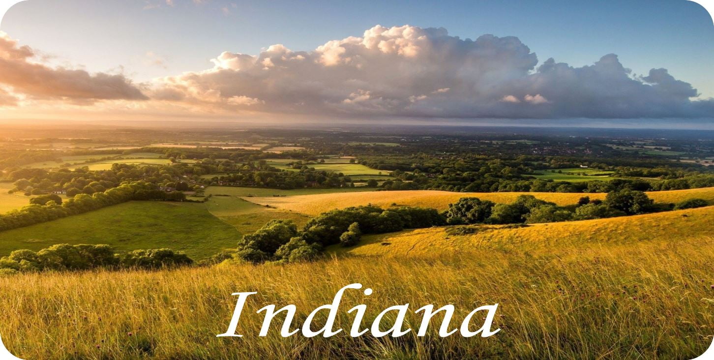 Indiana Countryside Scene Photo License Plate - Walmart.com