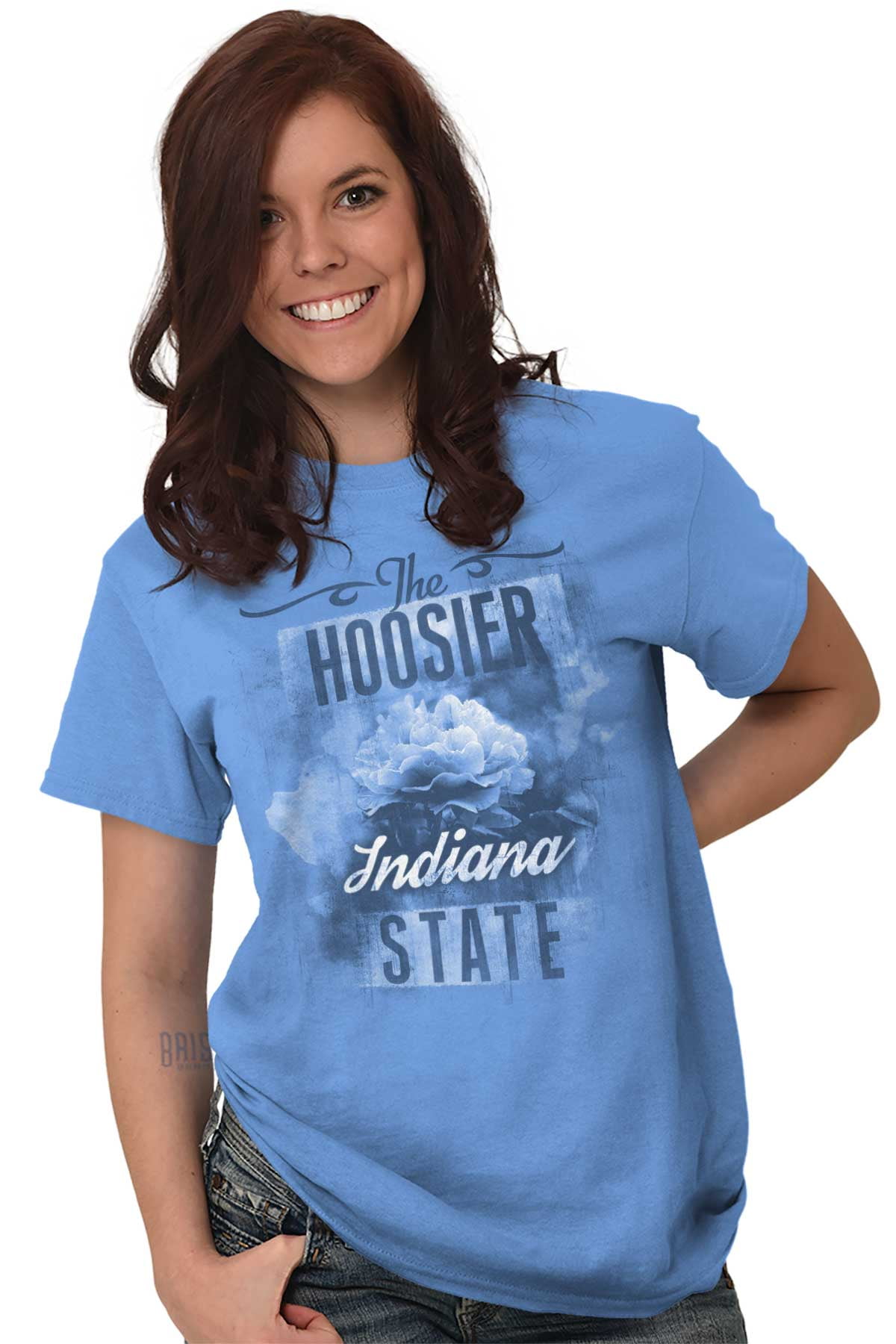 Indiana Cute State Flower Souvenir Women's Graphic T Shirt Tees Brisco ...