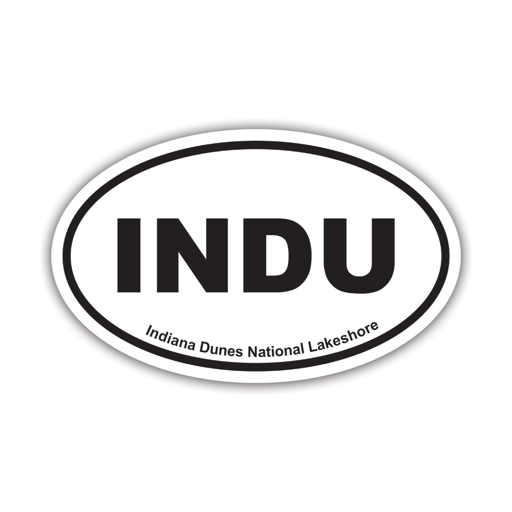 Indiana Dunes National Lakeshore INDU Oval Sticker Decal - Self ...