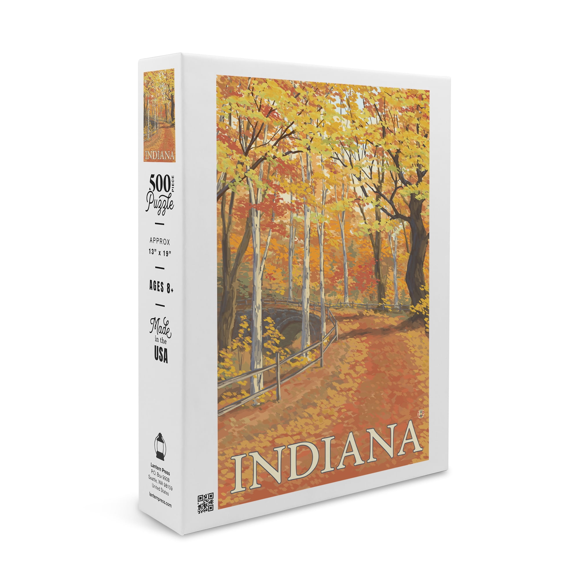 Indiana, Fall Colors (19x27 inches, Premium 500 Piece Jigsaw Puzzle for ...