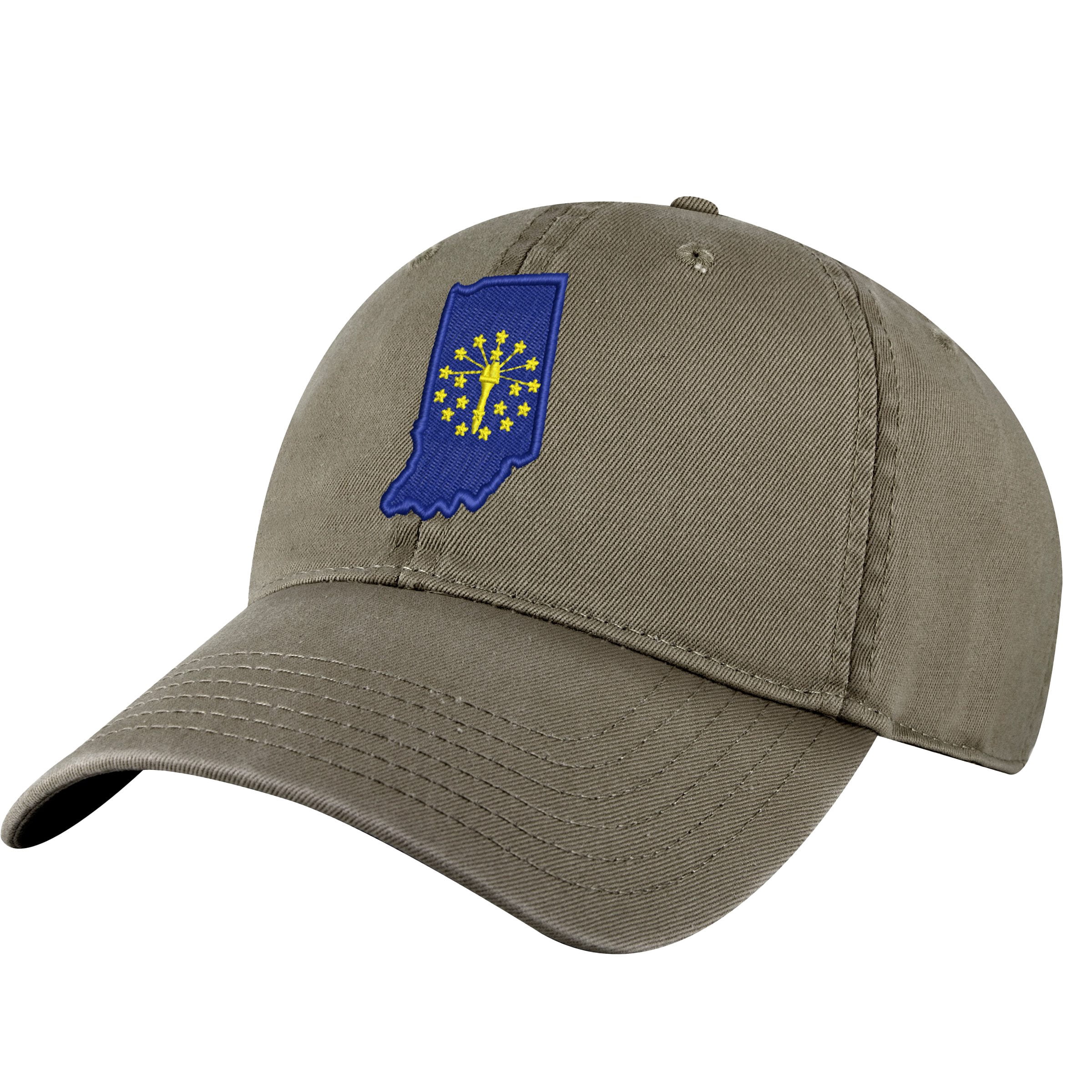 Indiana Flag Baseball Cap – Embroidered Hoosier State Hat for Indiana ...