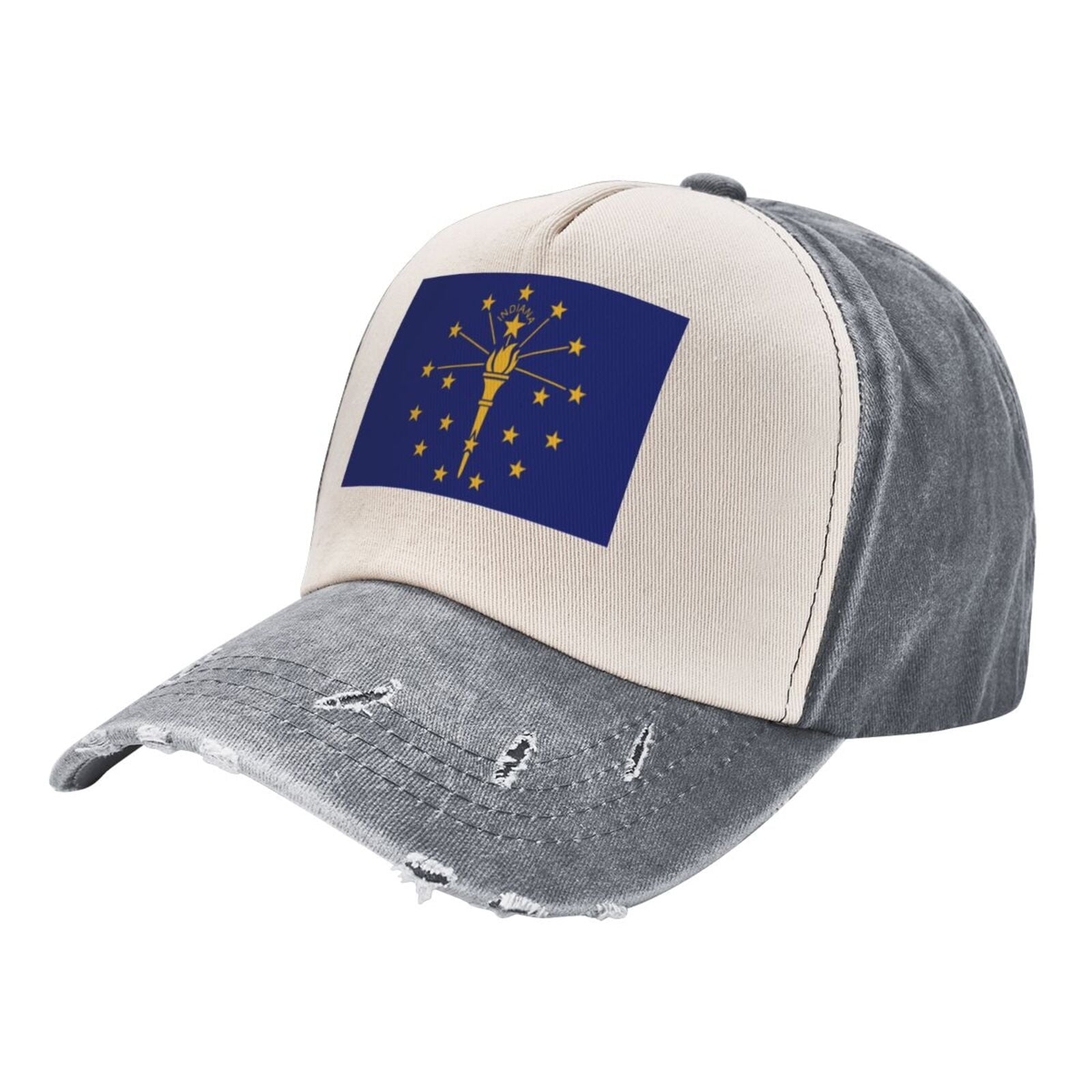 Indiana Flag Distressed Baseball Cap Dad Hats for Men Women Vintage ...
