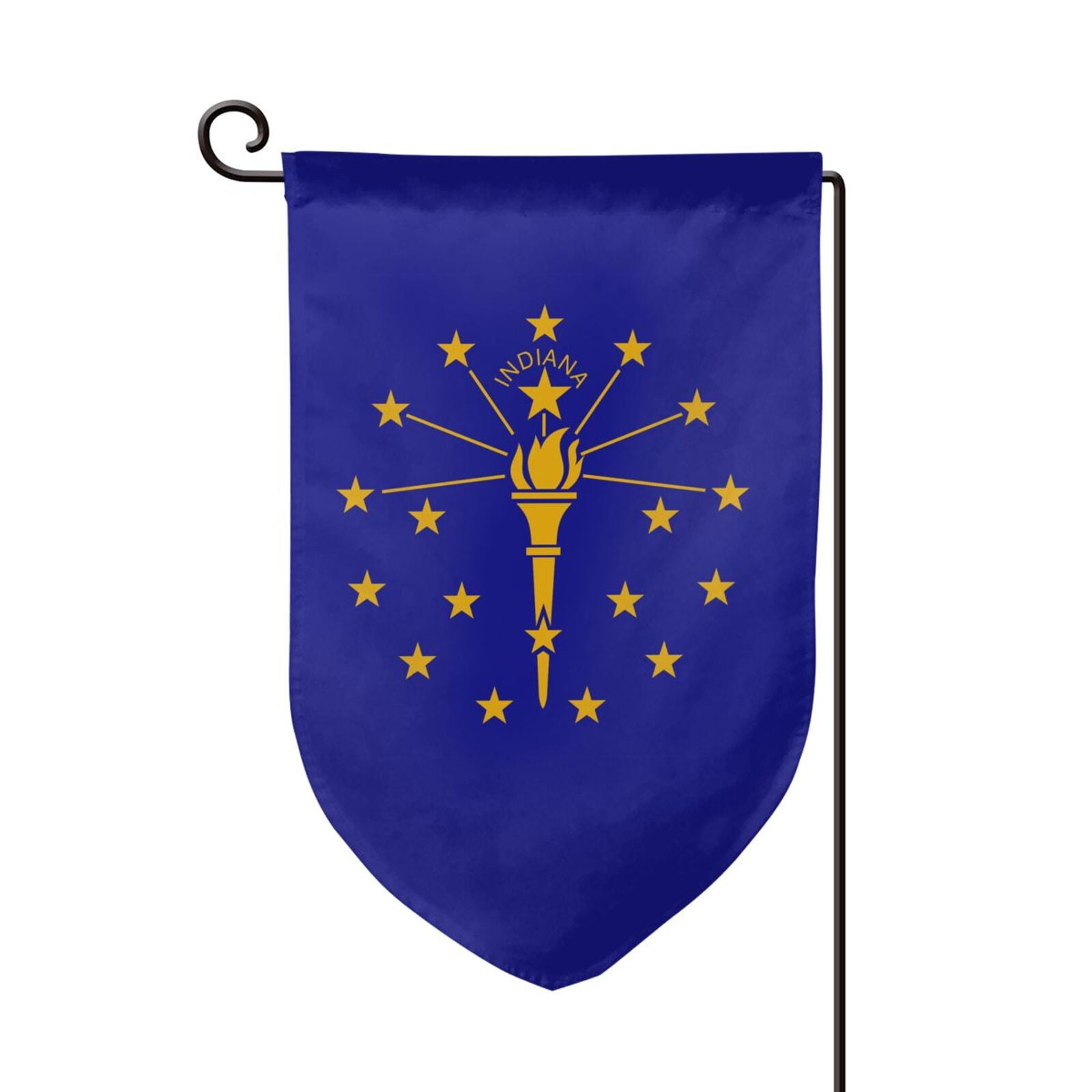Indiana Flag Logo Garden Flag Double Sided Flags with Vivid Color for ...