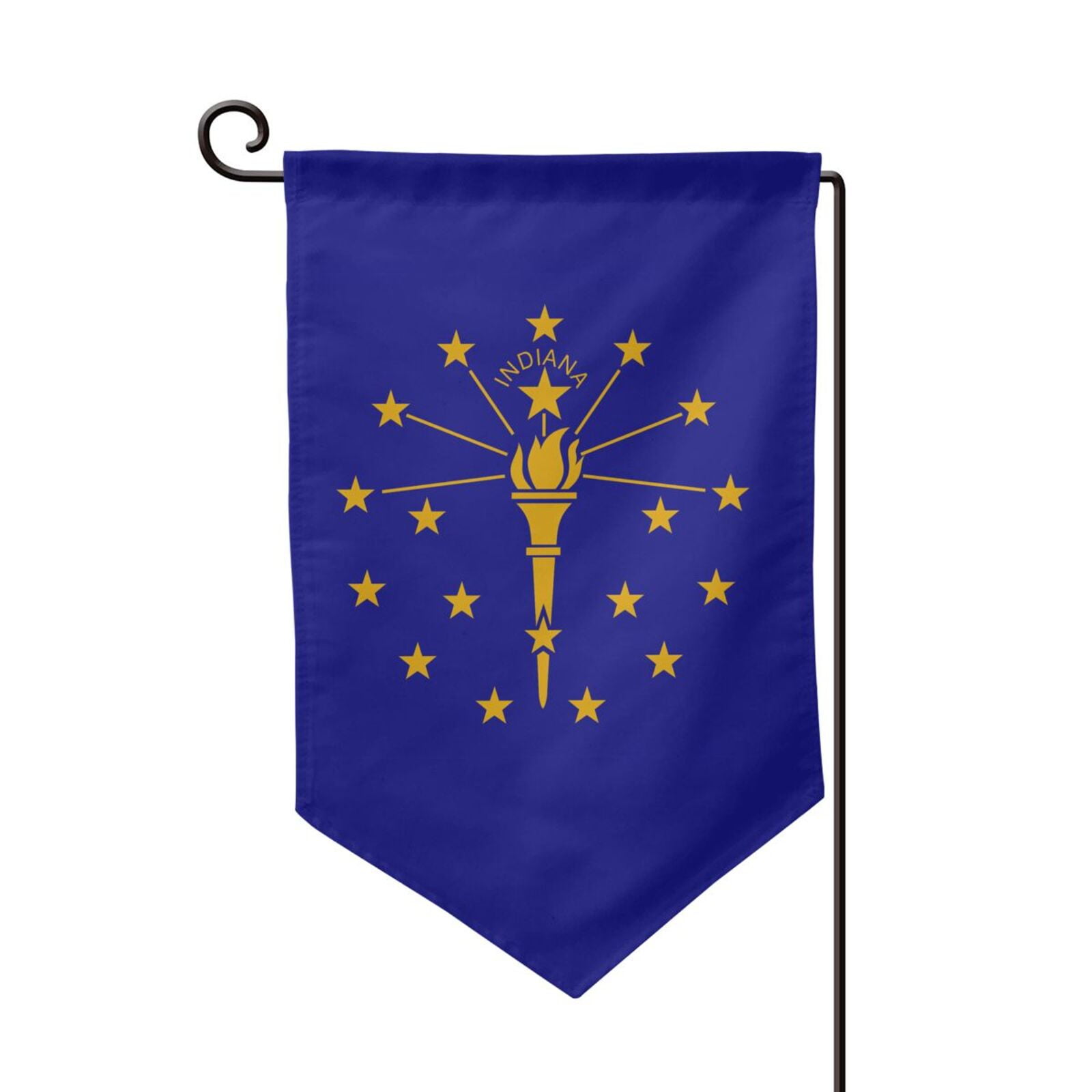 Indiana Flag Logo Garden Flag Double Sided Flags with Vivid Color for ...