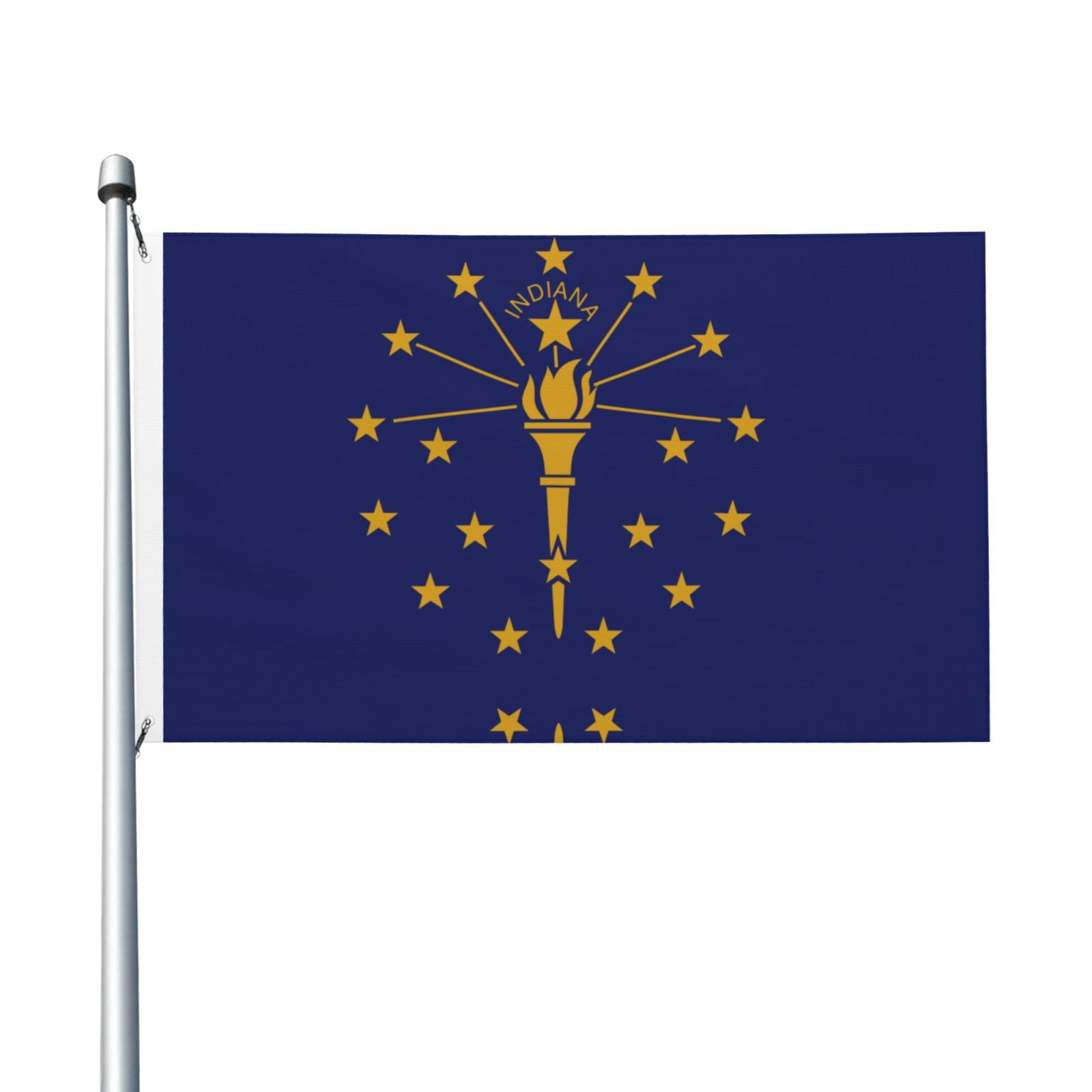 Indiana Flags 3 X 5 Foot Printed Bright And Vivid Colors Flag With Two ...