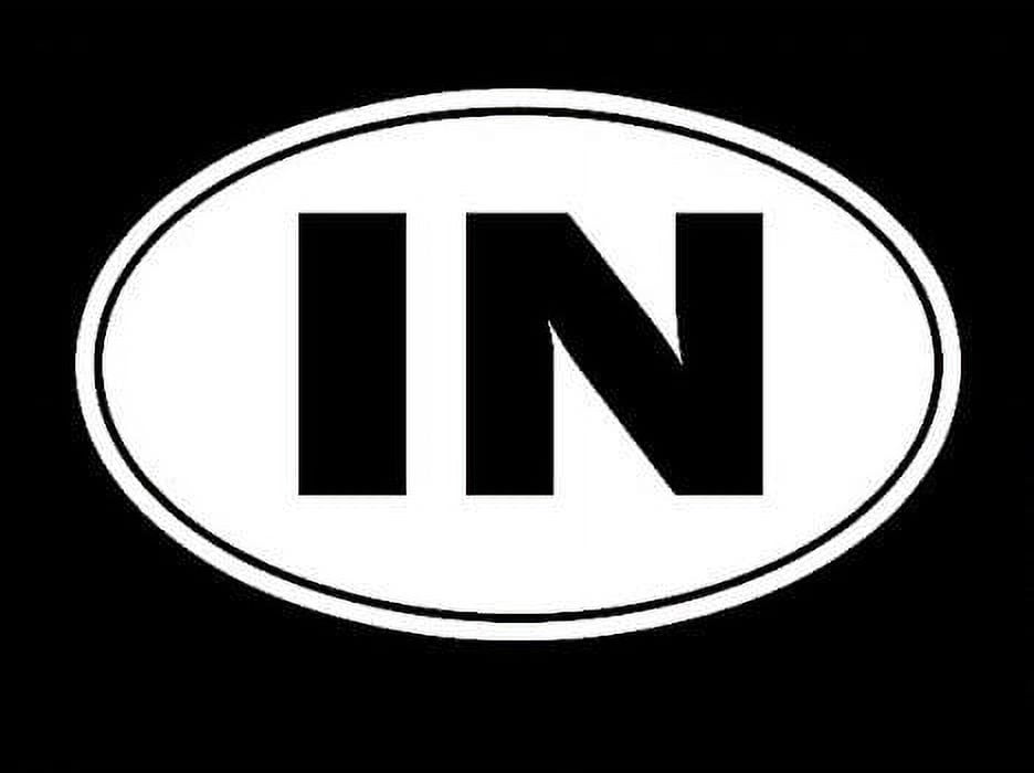 Indiana Hoosier State Tourism Logo Decal Sticker - White Vinyl Decal ...